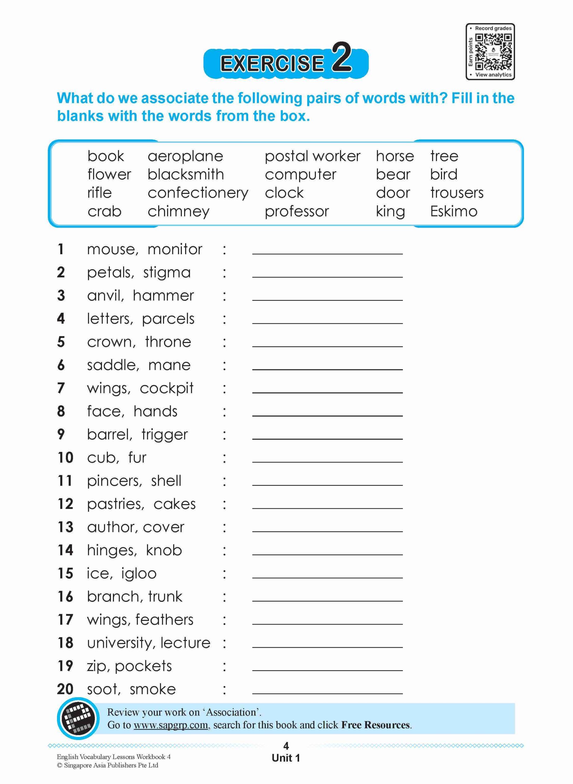 ENGLISH VOCABULARY LESSONS Workbook 4 | OpenSchoolbag
