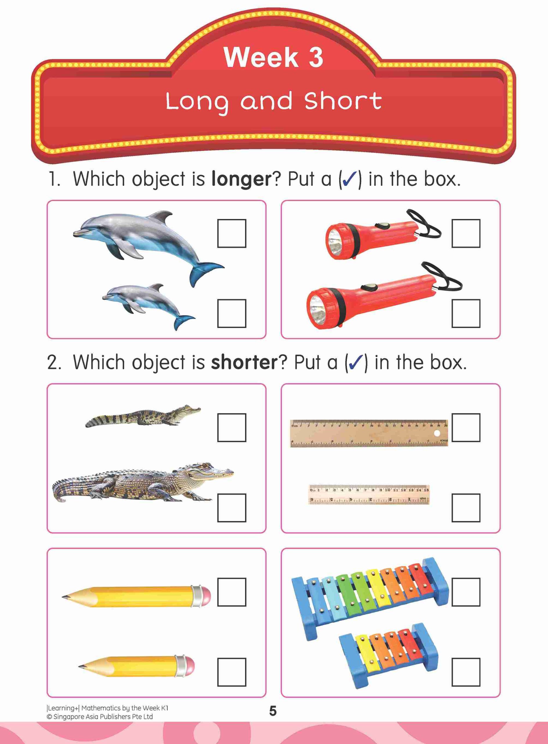 LEARNING+ MATHEMATICS by the WEEK Kindergarten 1 | OpenSchoolbag