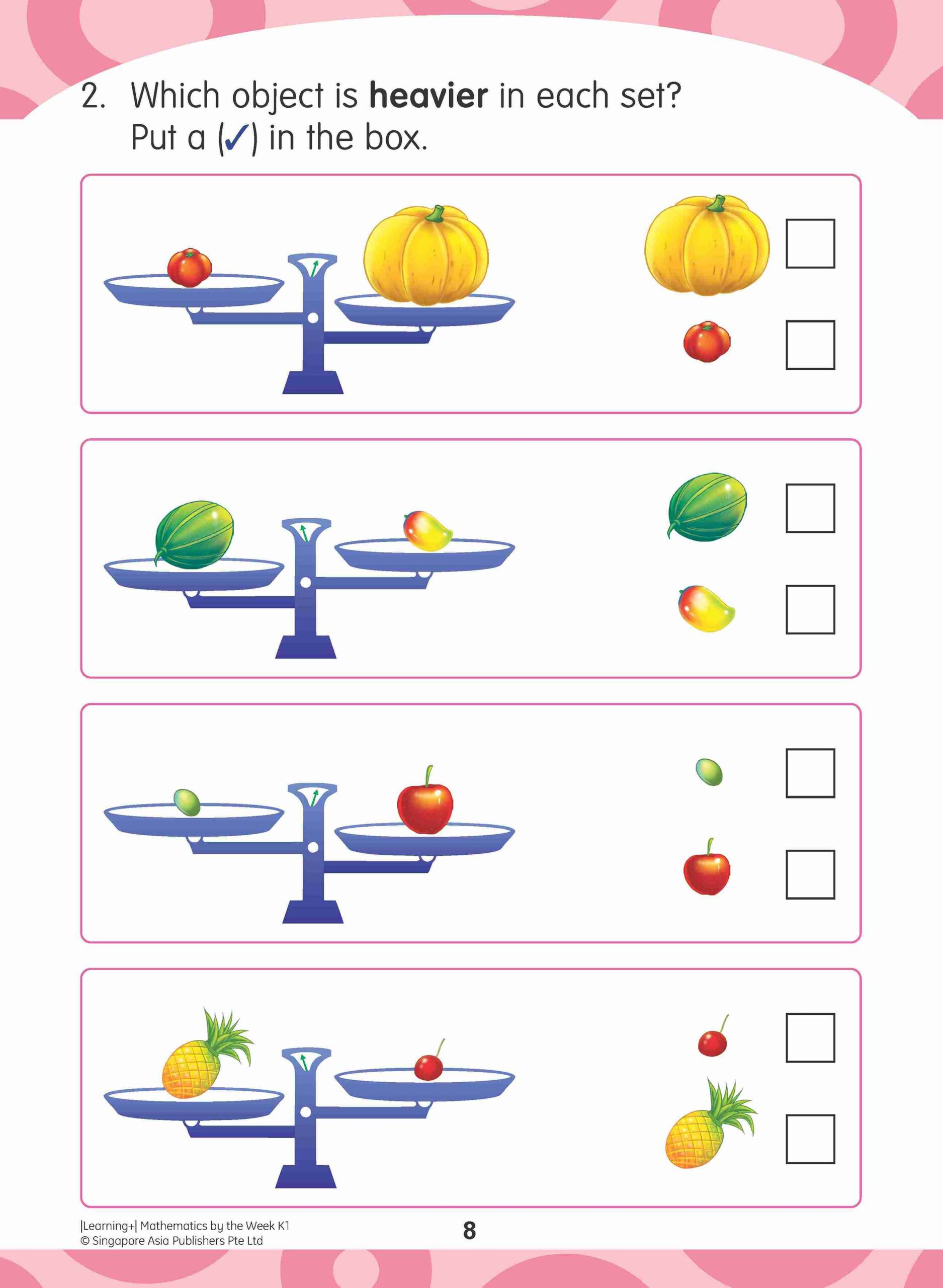 LEARNING+ MATHEMATICS by the WEEK Kindergarten 1 | OpenSchoolbag