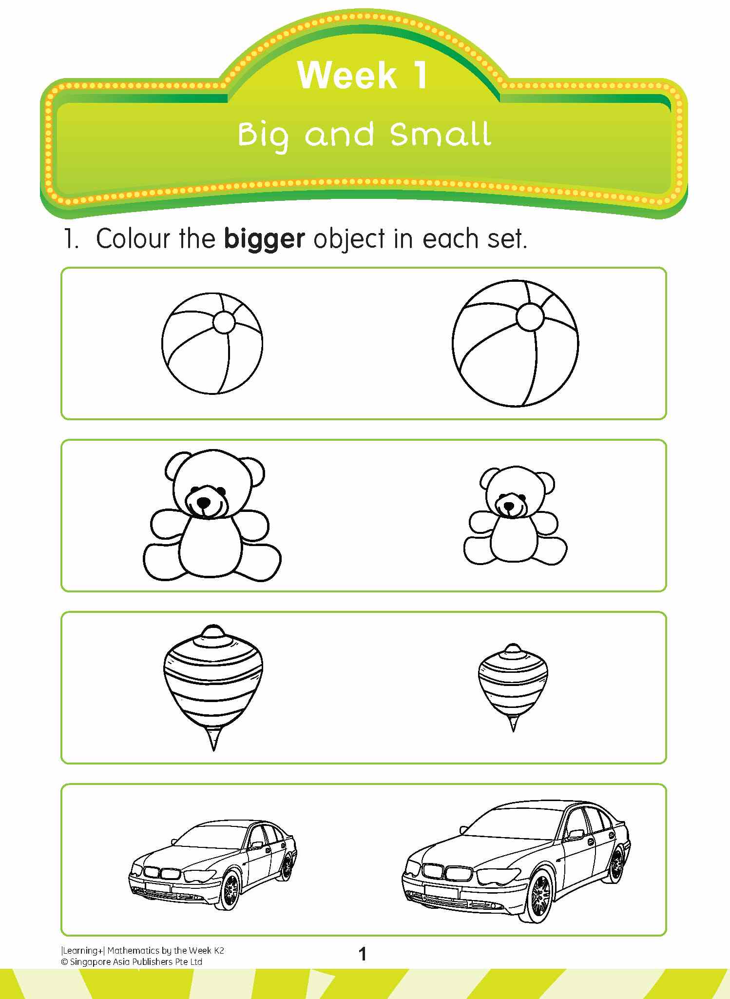 LEARNING+ MATHEMATICS by the WEEK Kindergarten 2 | OpenSchoolbag