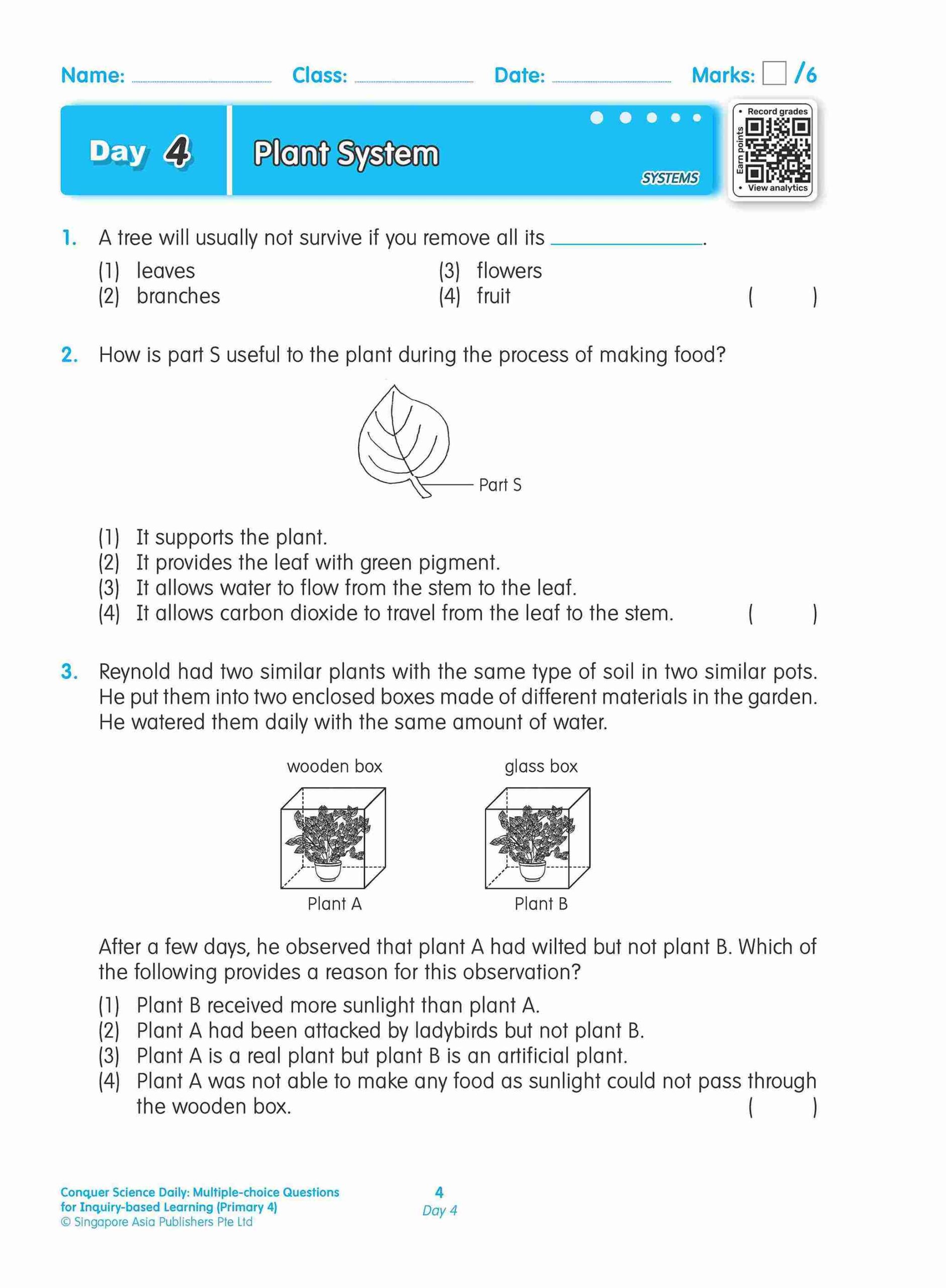 Conquer Science Daily Multiple-choice Questions for Inquiry-based ...