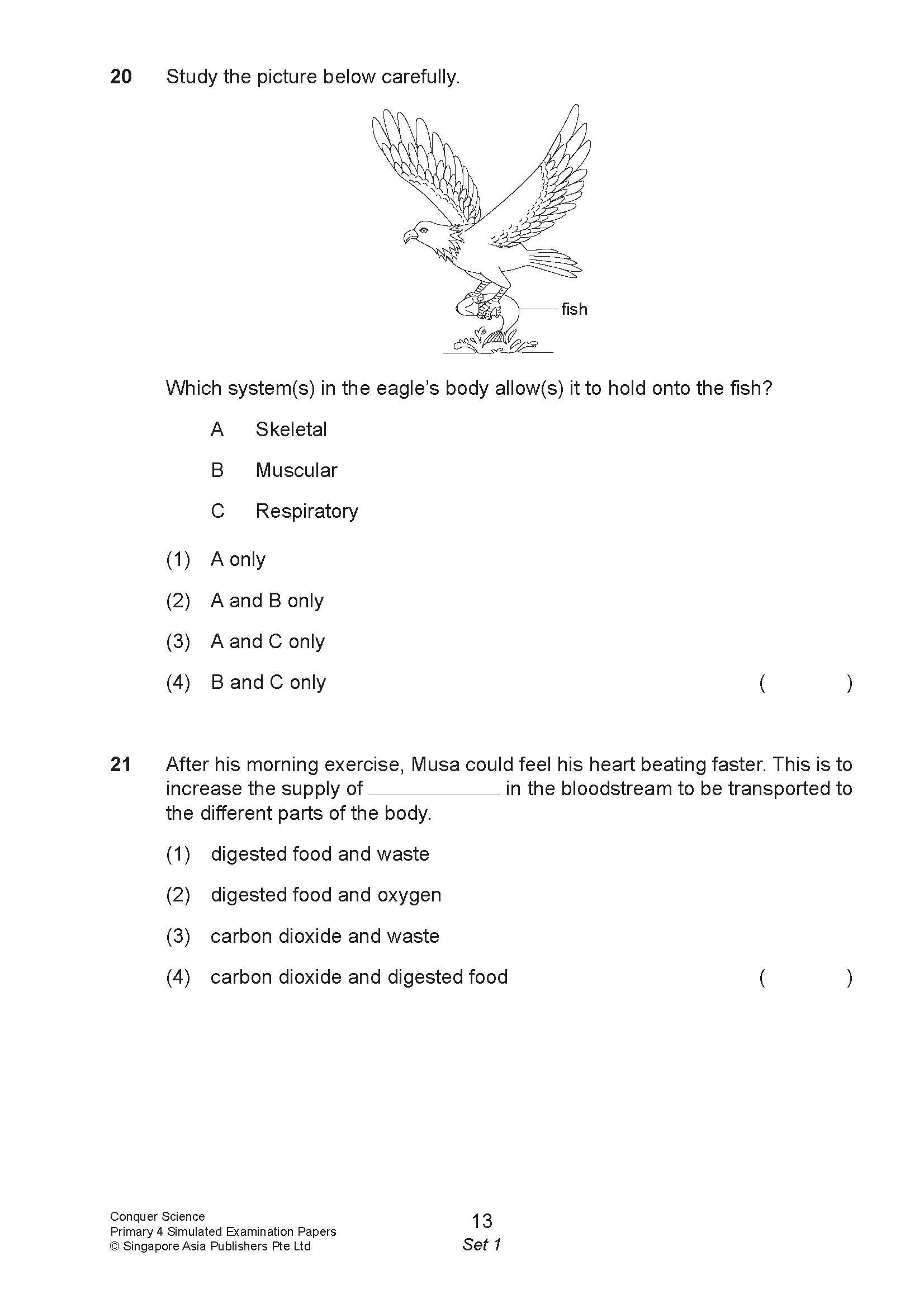 Conquer Science Primary 4 – Simulated Examination Papers | OpenSchoolbag