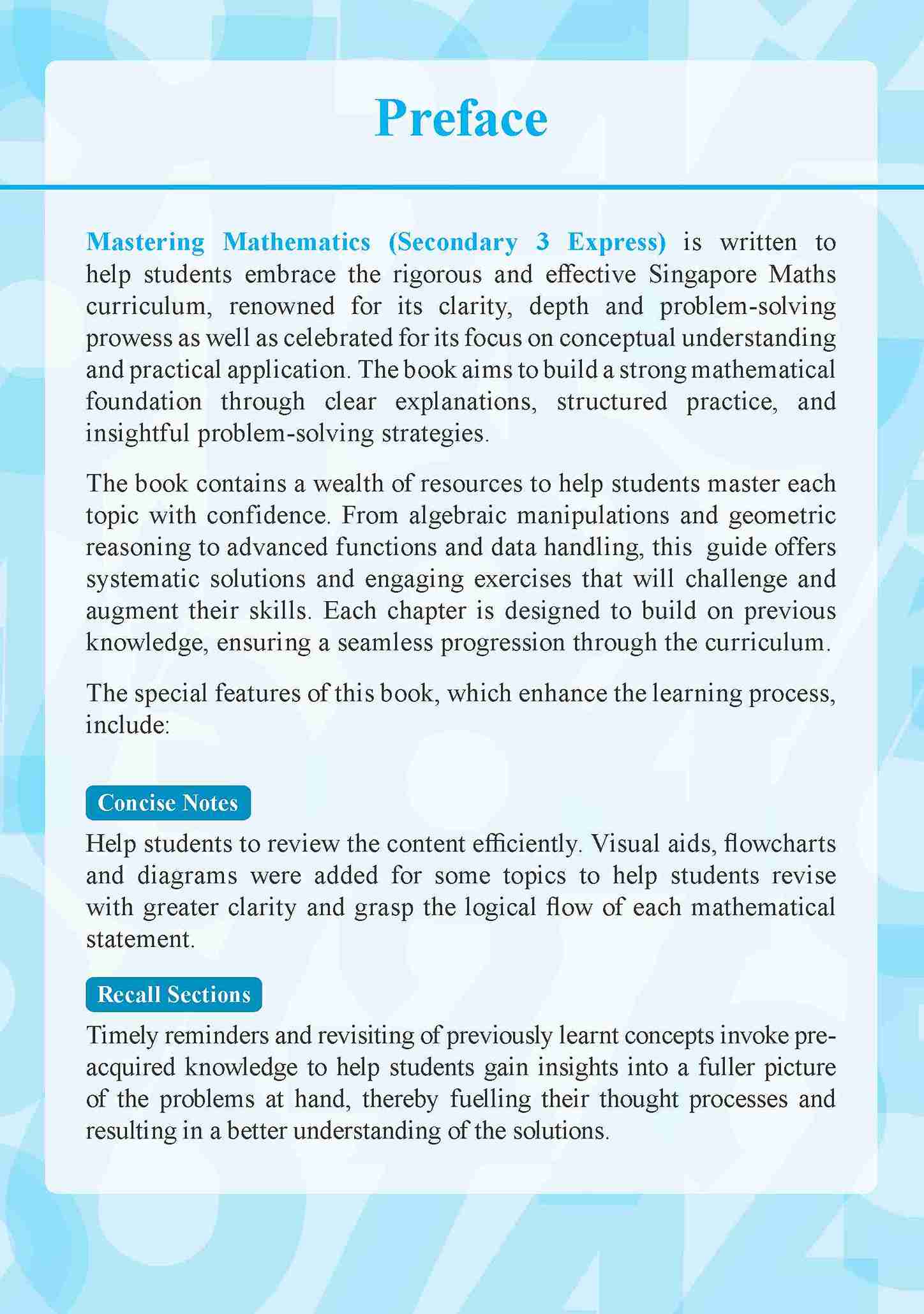 Mastering MATHEMATICS Secondary 3 Express | OpenSchoolbag