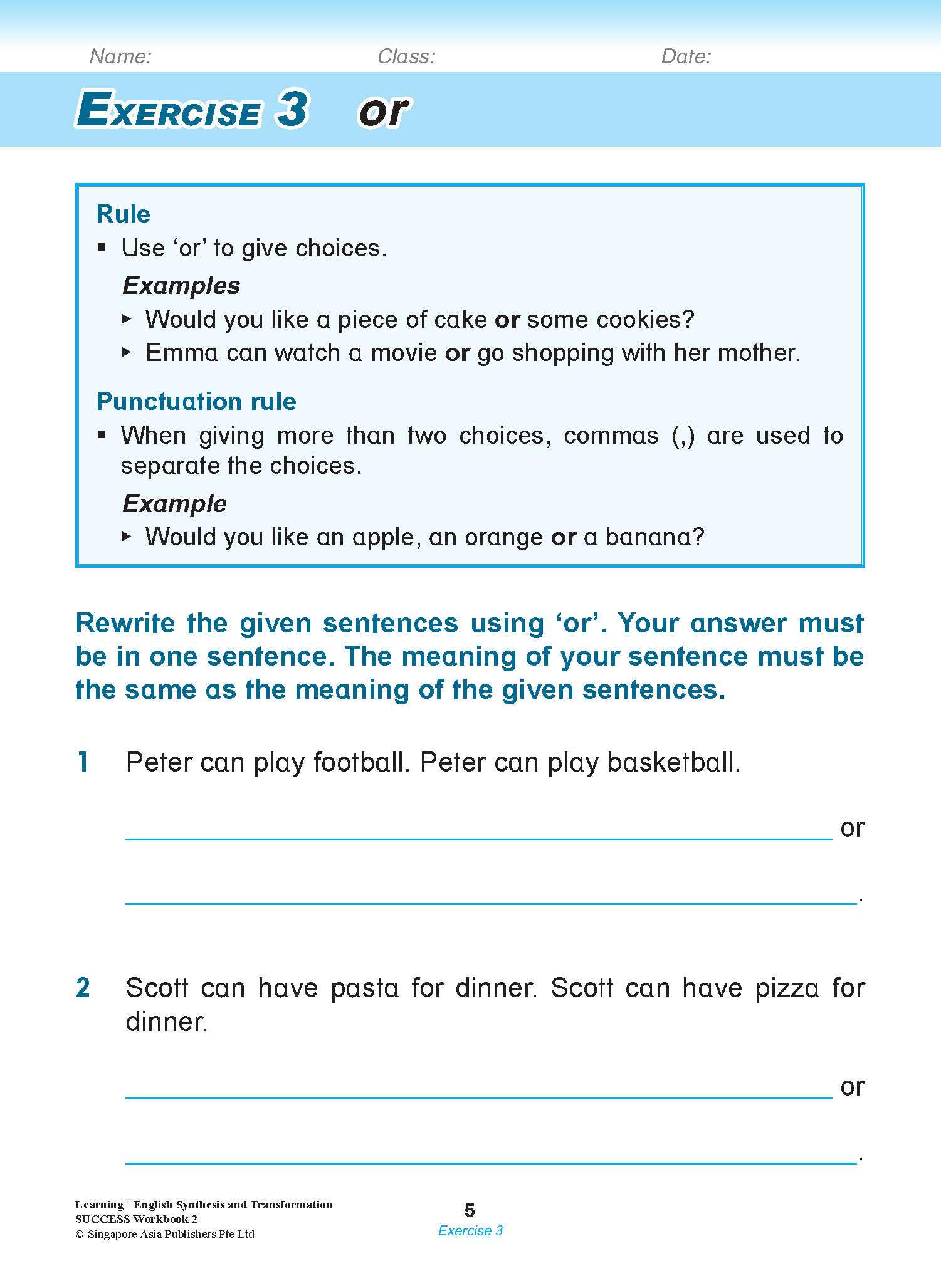 LEARNING+ ENGLISH Synthesis and Transformation SUCCESS Workbook 2 ...