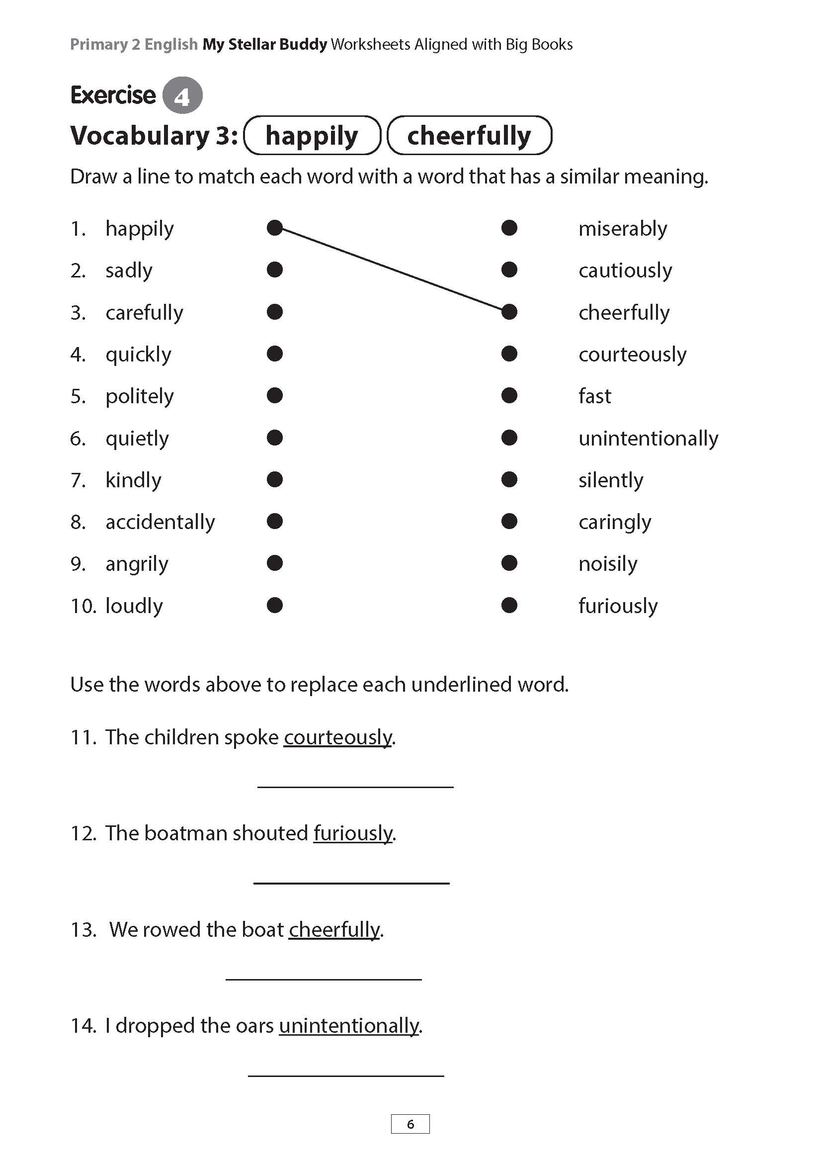 Primary 2 English: My Stellar Buddy – Worksheets Aligned with Big Books ...