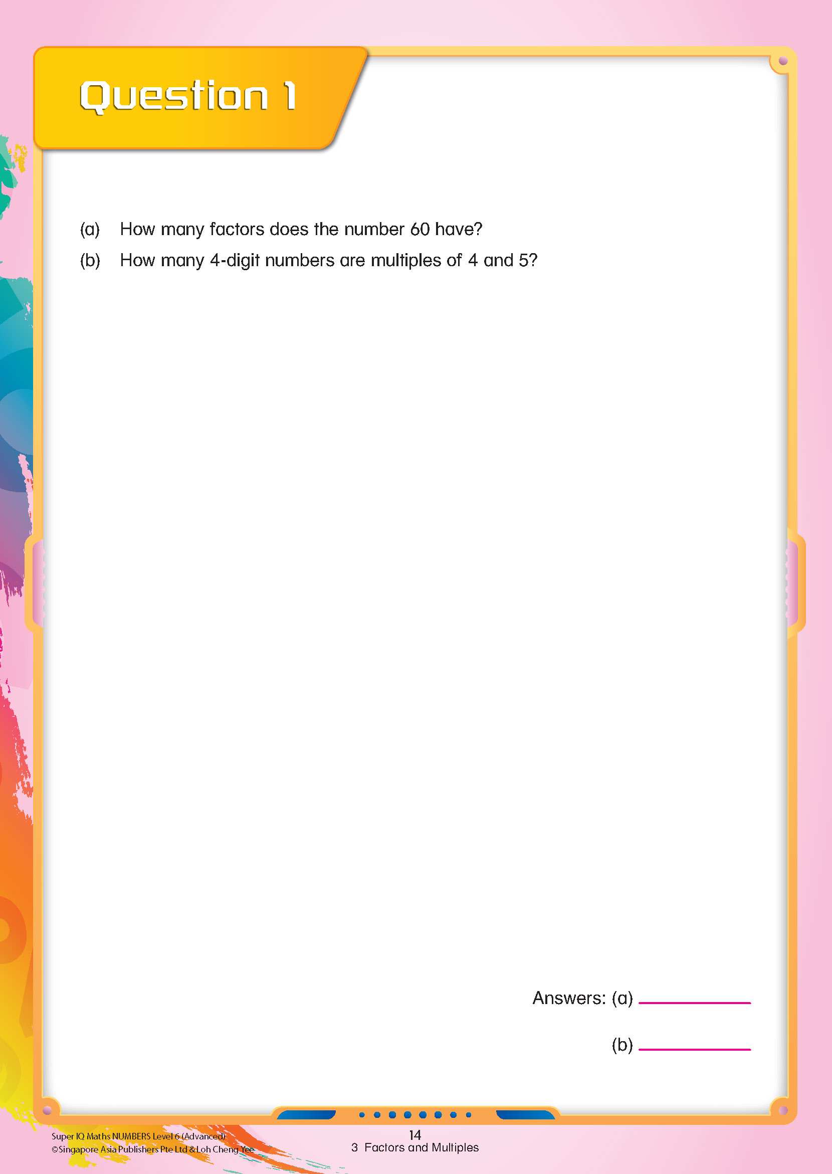 Super IQ Maths NUMBERS Level 6 Advanced (11-12 years) | OpenSchoolbag
