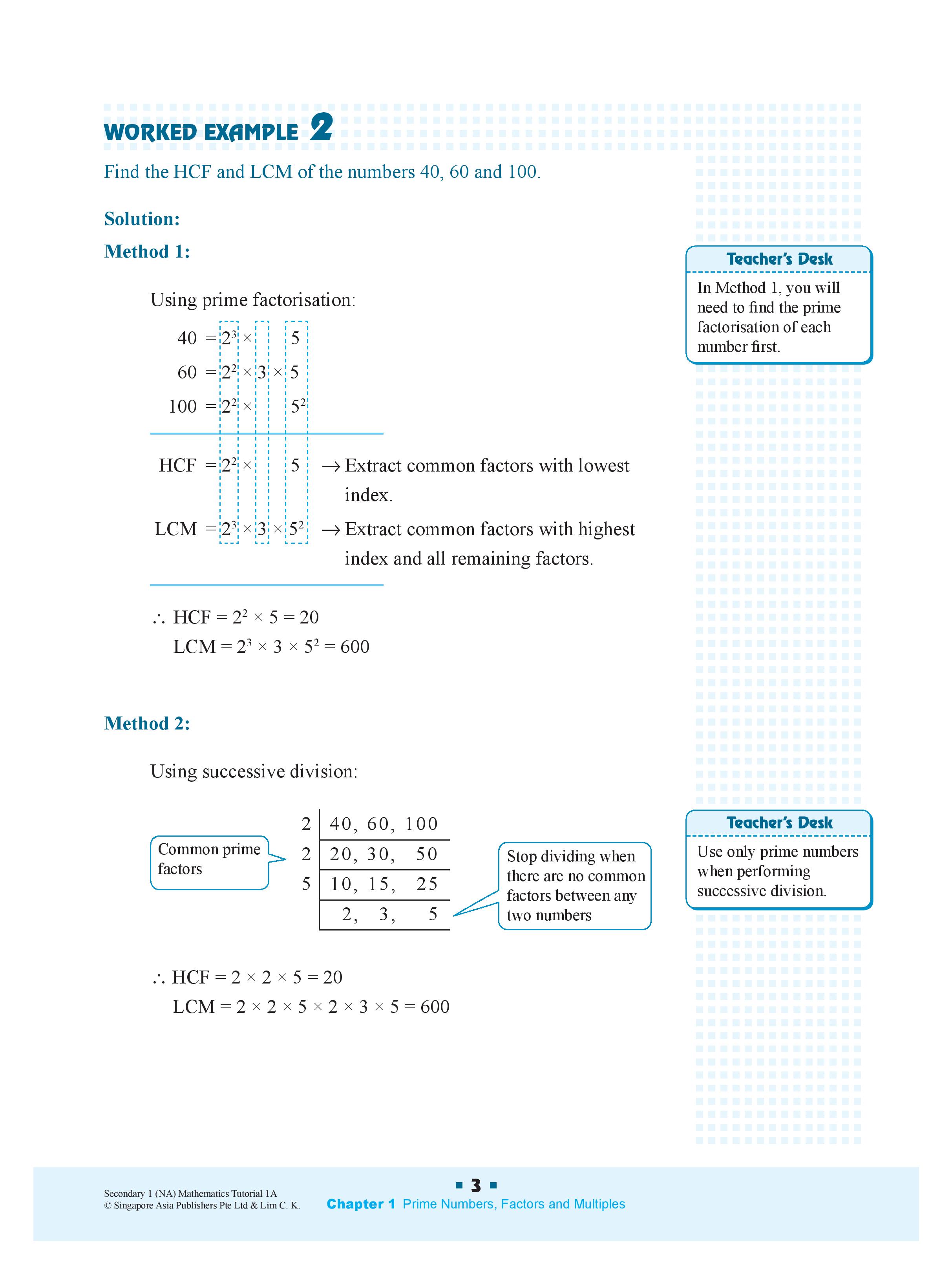 Secondary One Normal [Academic] Mathematics Tutorial 1A | OpenSchoolbag