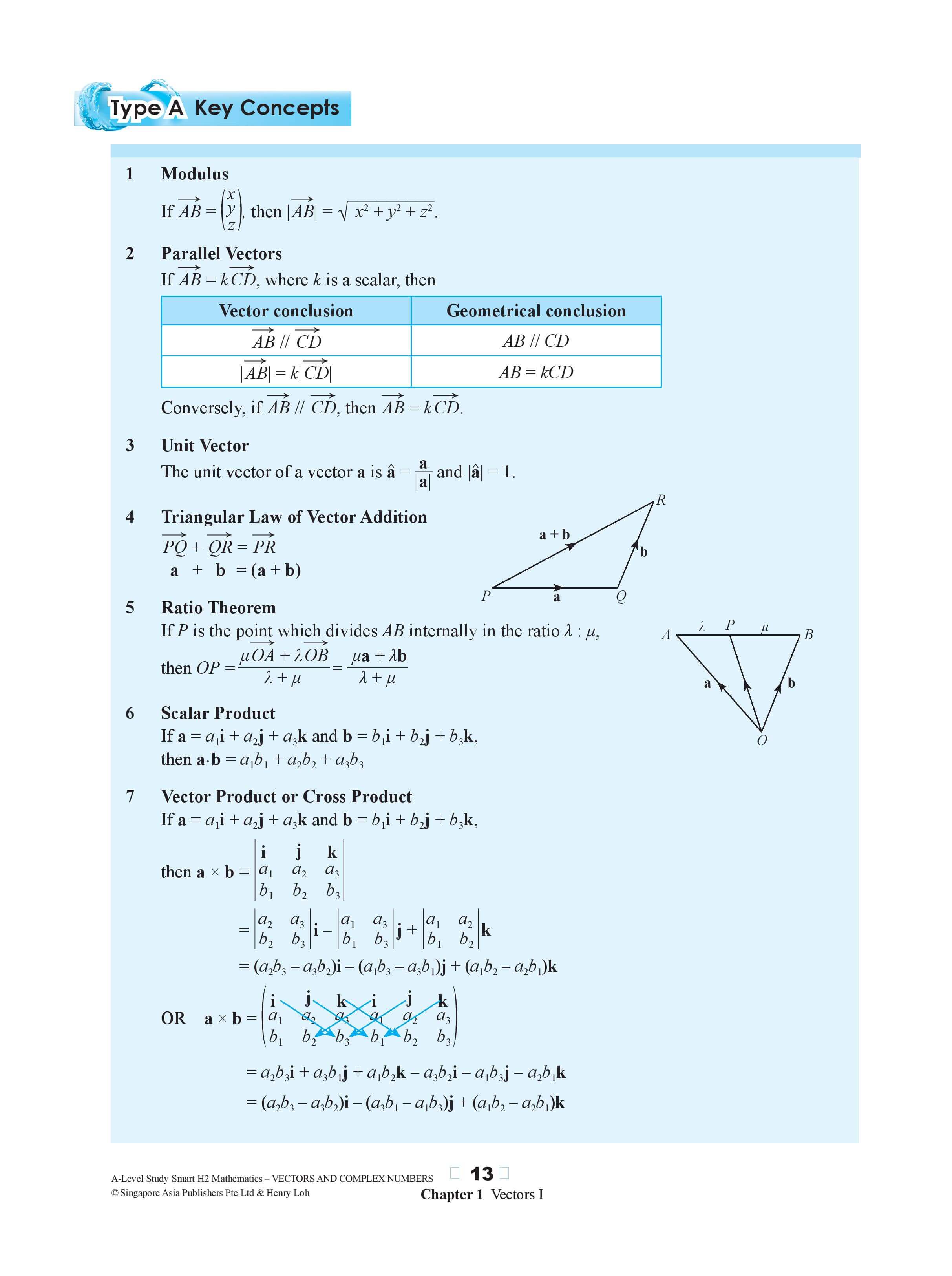 A-Level Study Smart H2 Mathematics [Vectors and Complex Numbers ...