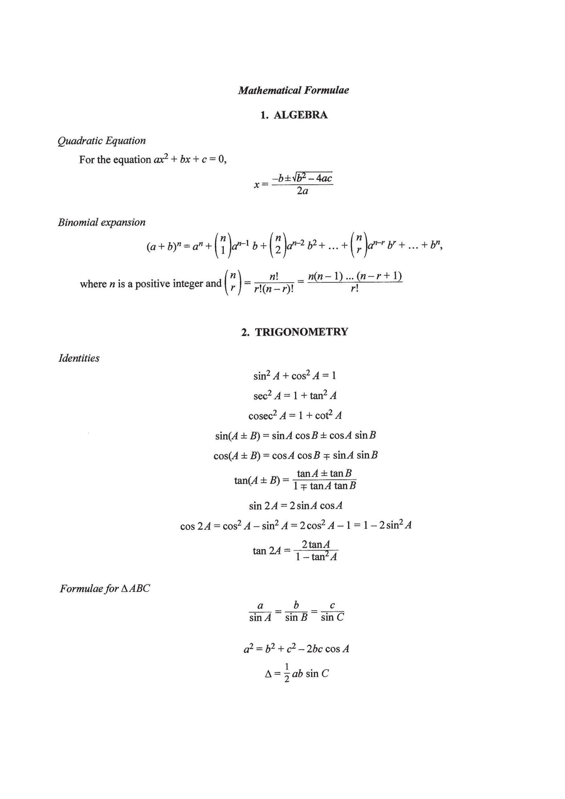N(A) Level Additional Mathematics Yearly Edition 2011-2020 + Answers ...